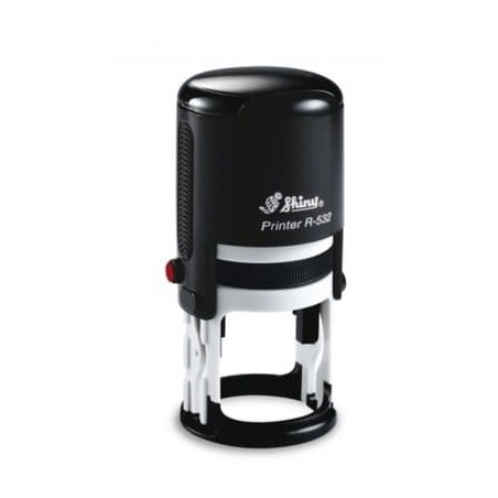 Tampon rond personnalisé - Shiny R-532 - 6 lignes max.