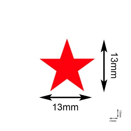 Tampon Shiny HS007 Etoile - Rouge